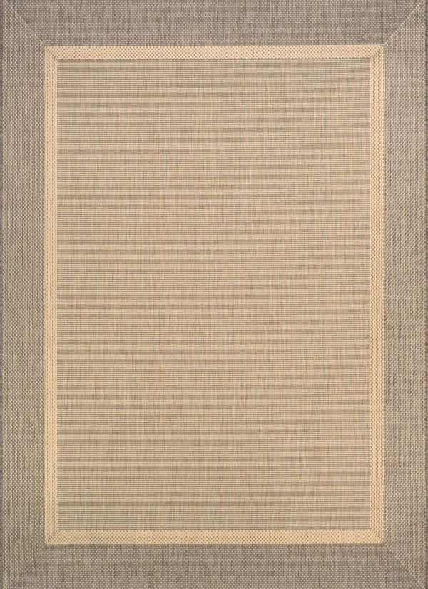 Couristan Recife Stria Texture Natural/Coffee 7'6 x 10'9 Rug from ...