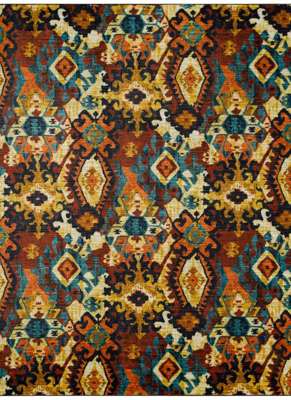 Mohawk Latitudes Aztec Diamond Multi 2'6 x 10'0 Runner Rug from Mohawk ...