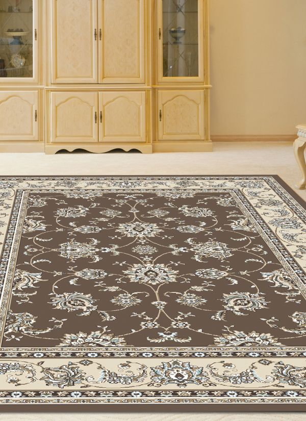 Radici USA Pisa 1780 Brown 7'10 x 10'6 Rug from Radici USA ...