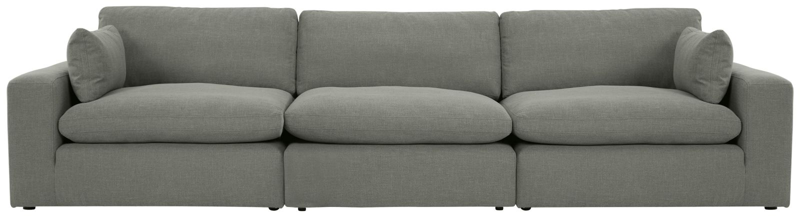 Elyza - Smoke - Sofa 3 Pc Sectional 10007/64/46/65 Furniture | Carpet Plus