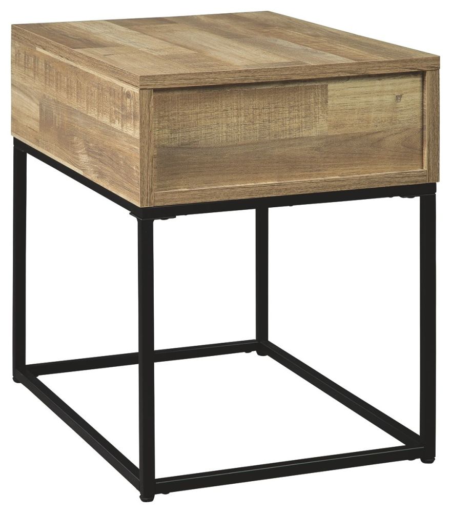 Gerdanet - Natural - Rectangular End Table T150-3 | Derailed Commodity ...