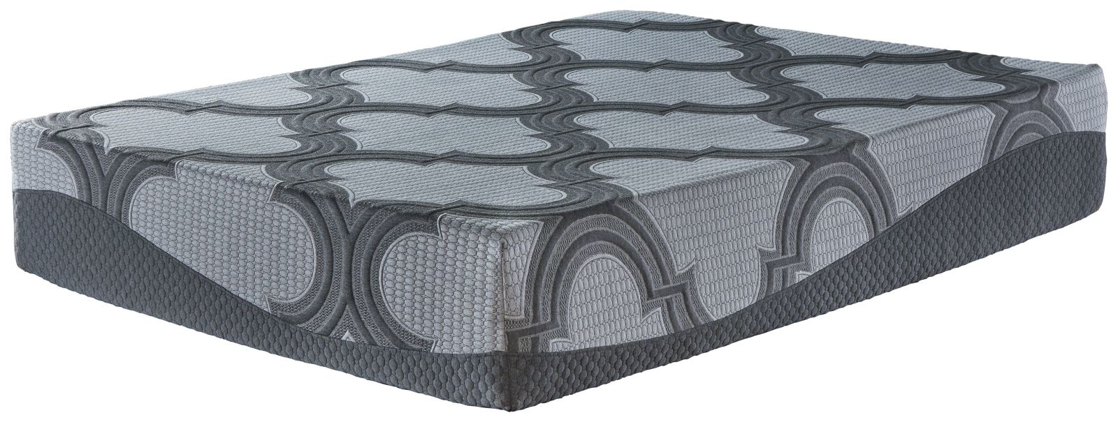 12 Inch Ashley Hybrid - Gray - 2 Pc. - Queen Hybrid Mattress With ...