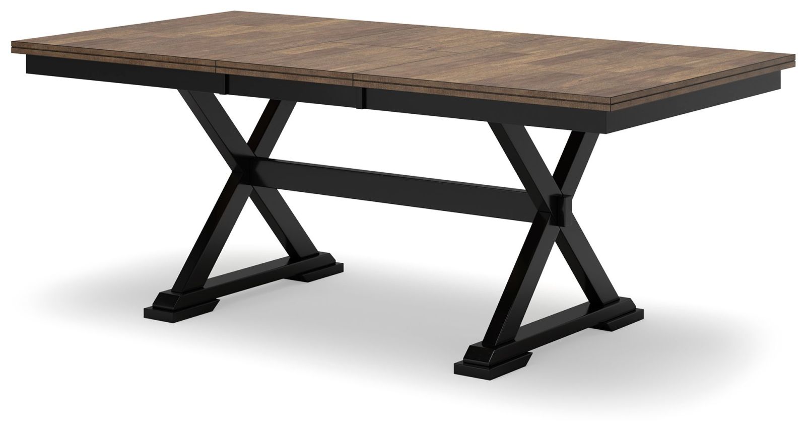 Wildenauer - Brown / Black - Rectangular Dining Extension Table D634-35 ...