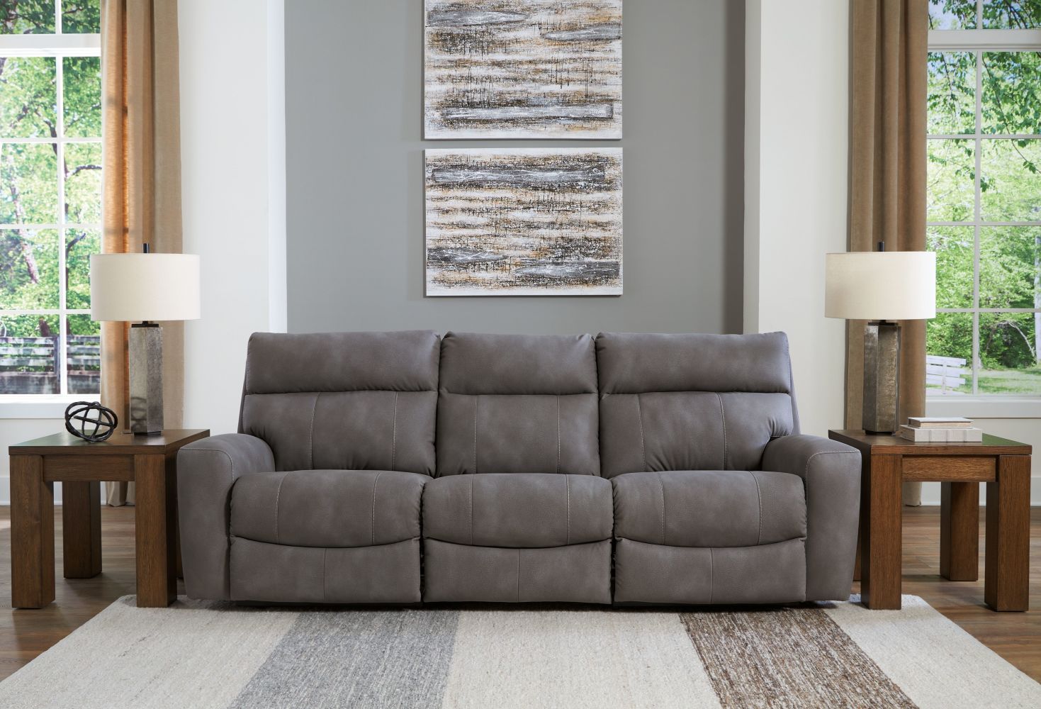 Next-gen Durapella - Slate - 3-Piece Power Reclining Sectional Sofa ...