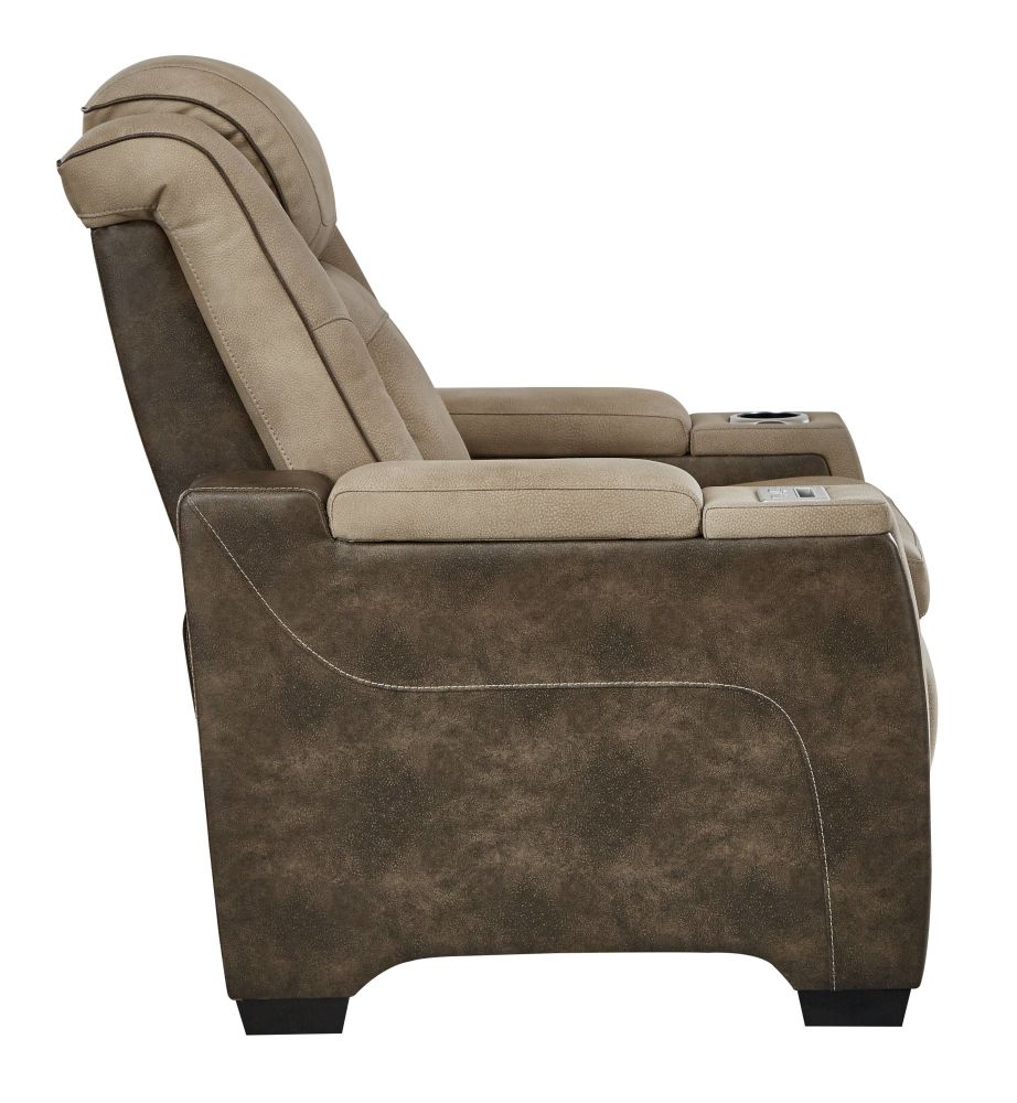 Next-gen Durapella - Light Brown - Pwr Recliner/Adj Headrest 2200313 ...