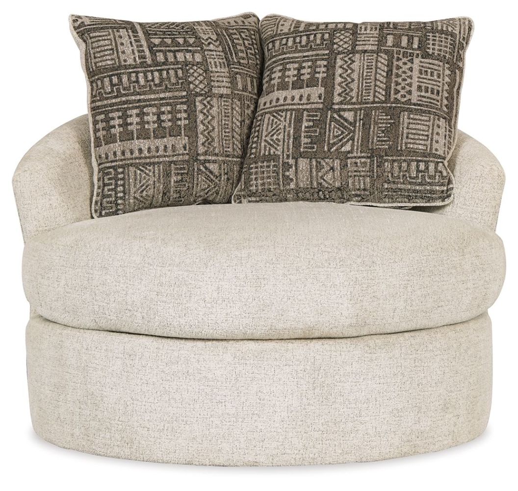 Soletren - Stone - Swivel Accent Chair 9510444 | Derailed Commodity ...