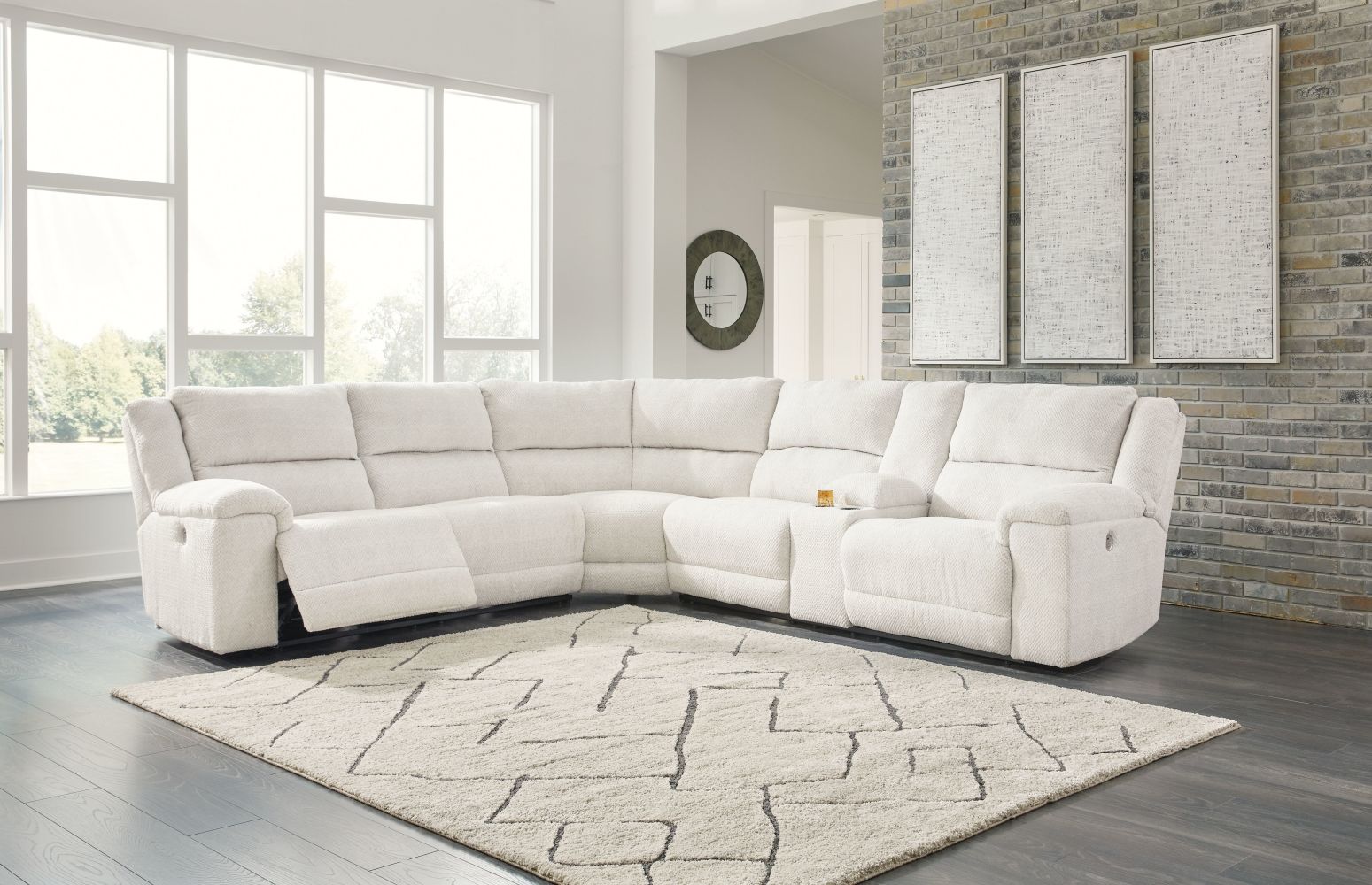 Keensburg - Linen - 3-Piece Power Reclining Sectional With Raf Power ...