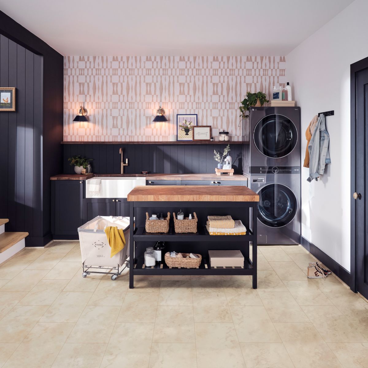 Luxury Vinyl | COREtec Tile Classic Travertine | Flooring Liquidators