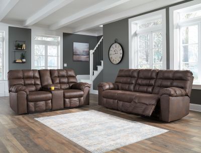 Derwin - Nut - 2 Pc. - Reclining Sofa, Loveseat 28401/89/94 Furniture ...